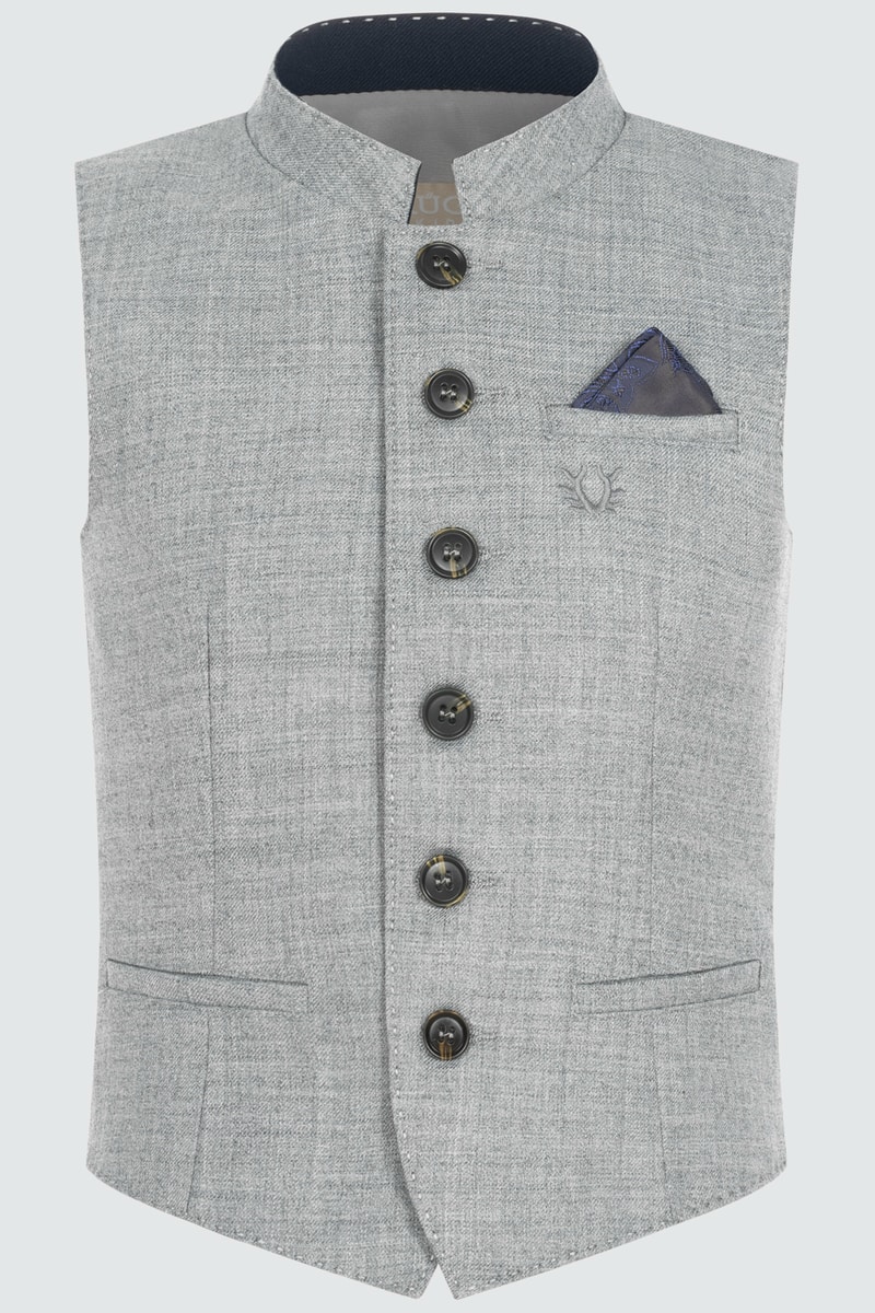 Kinder-Trachtenweste Ernst in grau im Krüger Dirndl Online Shop